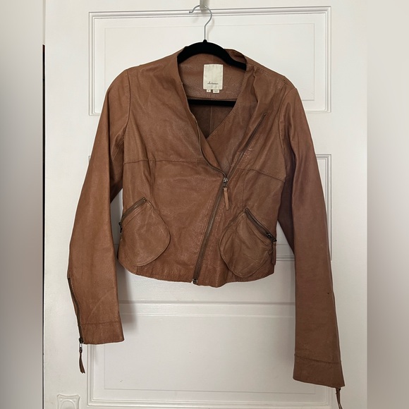 elevenses | Jackets & Coats | Elevenses Anthropologie Leather Jacket ...